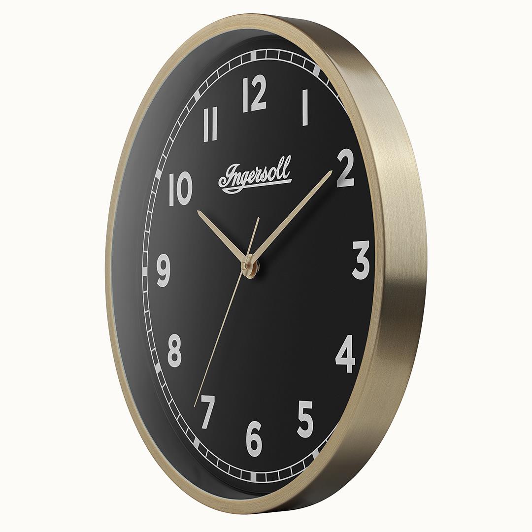 IC002GB INGERSOLL QUARTZ 45CM WALL CLOCK - GOLD/WHITE – Ingersoll 1892 - EU